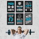 Gym posters - Set of 6 - Gym Posters Motivational - Gym Quotes Poster ...