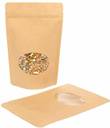 Plantex Brown Kraft Stand Up Paper Pouch Bags/ Reusable Zip LockPouch ...