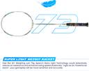 apacs Counter Attack (73G, 35LBS) White, Blue Unstrung Badminton ...