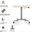 Featherlite Elevate Height Adjustable Engineered Wood Office Table ...