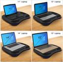 Kurtzy Portable Cushion Lap Desk Plastic Portable Laptop Table Price in ...