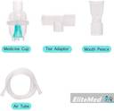 EliteMed Nebulizer T Piece Kit with Medicine Chamber and Tubing ...