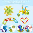 GREEN WAY Educational Play and Learn Plastic Building Block Set Pipes ...