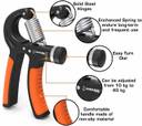 MARCRAZY R-Shape Adjustable Hand Grip with Steel Spring 10-40 Kg ...