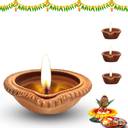 Ayodhya Bhakti Bada Diya !! Plain Clay Diyas !! Clay Big Size Diya ...