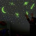 LOOK DECOR 4 cm Green Fluorescent ( Radium Sticker) Night Glow in the ...