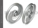 ROYAL ERADO 2 spokes SILVER alloy wheel front & rear 18" BIG drum brake ...