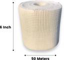 Buildingshop Fiber Glass Mesh Sheet Tape 145 Gsm (6 Inch/150 mmX 50 ...
