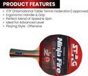 STAG Ninja Fire Red, Black Table Tennis Racquet - Buy STAG Ninja Fire ...