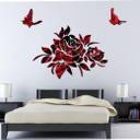 Wall Studio 72 cm Goregous Flower and Butterfly with tacture 3D Wall ...