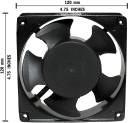 CRAFTSFY 220V AC Power Metal Cooling Fan Axial For Networking Rack ...