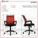 CELLBELL Desire C104 Mid Back Comfortable Fabric Office Executive Chair ...