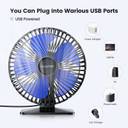Gaiatop 4 Speeds Portable Mini Powerful Desktop Table Fan Small Table ...