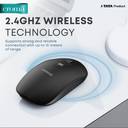 Croma Wireless Rechargeable Mouse XM5109 Wireless Ambidextrous Optical ...