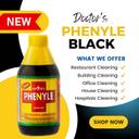 Doctor's Phenyle Black Super Disinfectant Floor, Bathroom Cleaner (450 ...