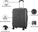 SKYBAGS SALSA STROLLY 55 360 JET BLACK Cabin Suitcase 4 Wheels - 21 ...