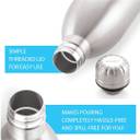 MODWARE Vacuum Insulated Stainless Steel Water Bottle 24 Hour Hot or ...