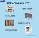 Neill Acrylic Transparent Sheet, A4 Size (8.3" X 11.7"), 3mm Thickness ...