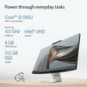ASUS AiO A3 Series, All in One Desktop, Intel 13th Gen Core i3 (8 GB ...