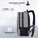 SUFRA Backpack Water Resistant PU Leather Office, College & Travel Bag ...
