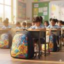 Pandaa Bee Tom and Jerry Kids Backpack Happy Run 18 L Backpack Black ...