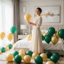 Flipkart.com | picofun Solid Gold and Green Metallic Balloons With DIY ...