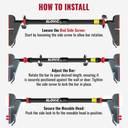 SLOVIC Adjustable Pull-Up Bar Upgraded 10th Generation , 76-95 cm, Supports 300 kg Pull-up Bar ...