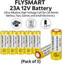Flysmart 23A Alkaline 12V High Voltage Cell Batteries for Car Remote ...