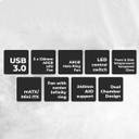 ZEBRONICS MERCURY GAMING Cube Cabinet with USB 2.0 and USB 3.0 Ports ...