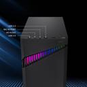 FINGERS Dual-Dazzle Micro ATX Cabinet with USB 2.0 and USB 3.0 Ports ...