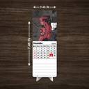 SKINADDA Gojo and Yuji Tabletop Desk Calendar With Clear Dates and ...