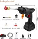 BERIS Wireless Washer Water Car Wash Bike Washing Cleaning Pressure ...
