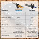 CHESTON 16 inch High-Speed Electric Chainsaw | Tree Cutter Machine ...