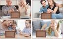 Awex Wooden money box with pre-marked count system Coin Bank Price in ...