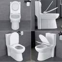 Plantex Ceramic Rimless 1 Pcs Western Toilet/Commode With Soft Close ...