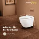 Hindware Italian Collection Pearl Rimless EWC with Duroplast Soft Close ...