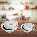 Metking Stainless Steel Donga Set with Lid - 2-Piece Serving Bowls ...