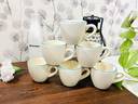 ALTAICA Pack of 6 Ceramic Ceramic Small Tea Cups Set of 6, Handcrafted ...