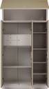 Godrej Interio Slimline 3 Door With Locker, Drawer, Overhead Unit Metal ...