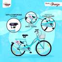 LEADER Breeze with Basket and Integrated Carrier 26 T Girls Cycle ...