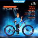 BIKKER Fat Tyre Cycle for Men with Dual Disc Brake, Front Suspension ...