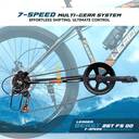 LEADER Beast MultiSpeed Bike with FS & DD Brake 26 T Mountain Cycle ...