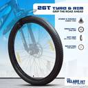 VIVID Valero 26T IBC Single Speed Cycle for Men | Front Suspension ...