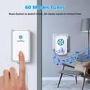 Winplus Waterproof Calling Bell for Office, Cordless Door Bell up to ...