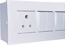 ANCHOR Penta 6 Modular Switch Board ( 4 switch, 1 Three pin socket) With Surface Box Wall Plate ...
