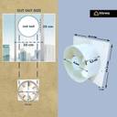 Hewa 8 inch (200mm Round back) 100% copper Ventilation Exhaust fan Duct ...