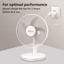 Rico Fan with Auto Oscillation |Type-C Charging | 3-Speed Settings ...