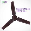 EcoLink Airomax 1200 mm Brown Ceiling Fan 1 Star 1200 mm 3 Blade ...