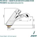 Jaquar Pillar Cock Auto Closing System Pressmatic | PRS-CHR-031 Flush ...
