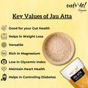 Amwel Organic Jau Atta - Barley Flour, Jaun ka atta | 450g x 2 pc ...